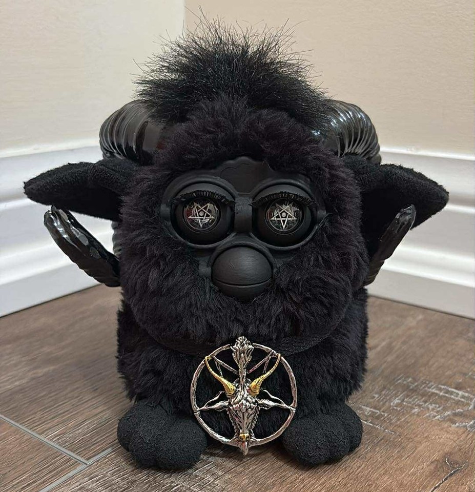 OOAK Furby The Dark Lord Gothic Satanic Goat Head Furby Non working art piece | eBay