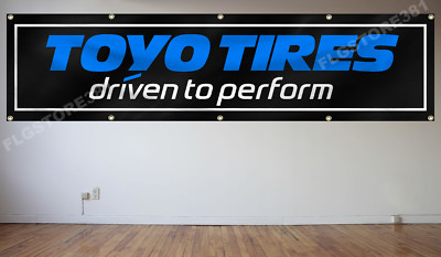 Toyo Tires Flag 2x8ft Racing Tire Sign Flag Large Banner | Size: 2x8ft ...