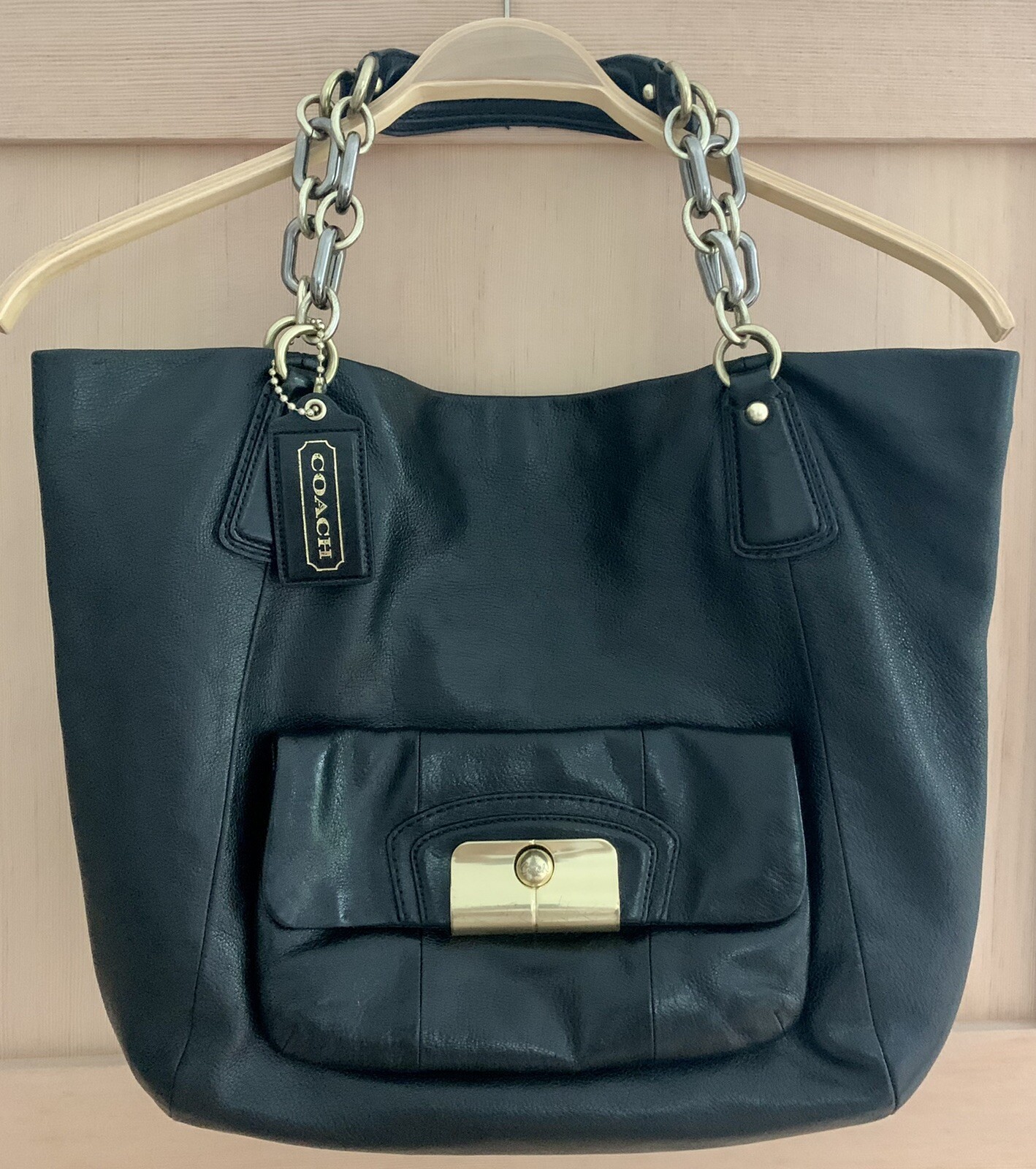 Coach “Kristin” Brass Chain Limited Edition Front Poc… - Gem