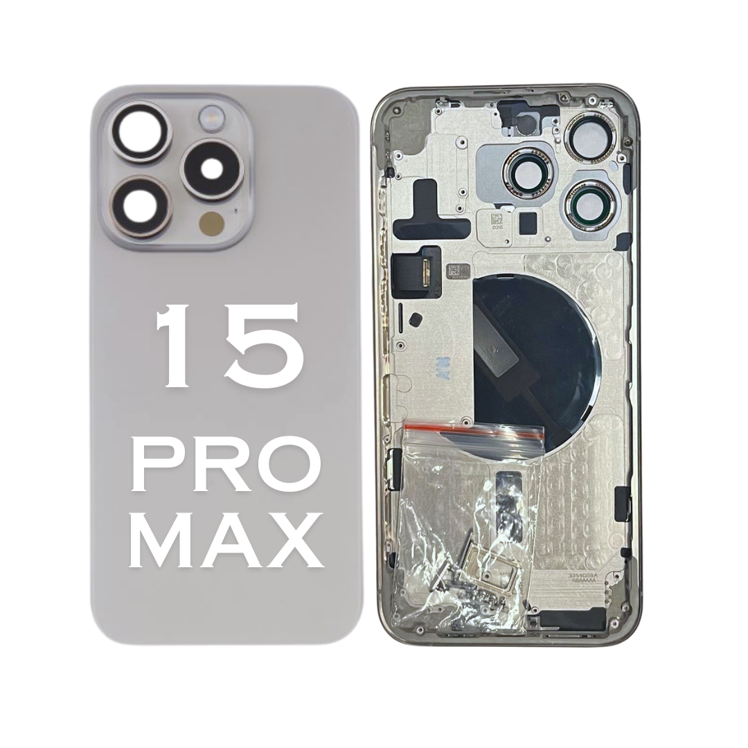 Back Housing Replacement iPhone 15/15+/15PM/15pro W/Back Glass & Small ...