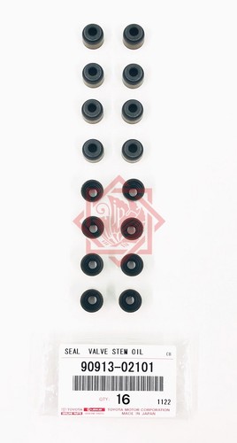 GENUINE TOYOTA/LEXUS INTAKE VALVE STEM OIL SEAL 16pcs 90913-02101 ...