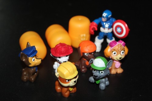 Paw Patrol Mini Figure Lot Chase Tracker Skye Captain America -DDX ^ | eBay