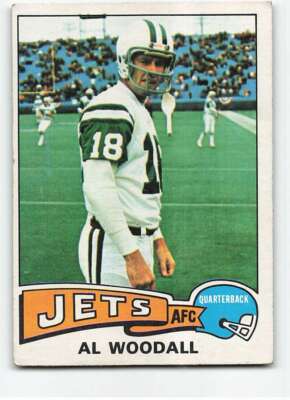 1975 Topps #287 Al Woodall VG/EX Very Good/Excellent NY Jets ID:121561 ...