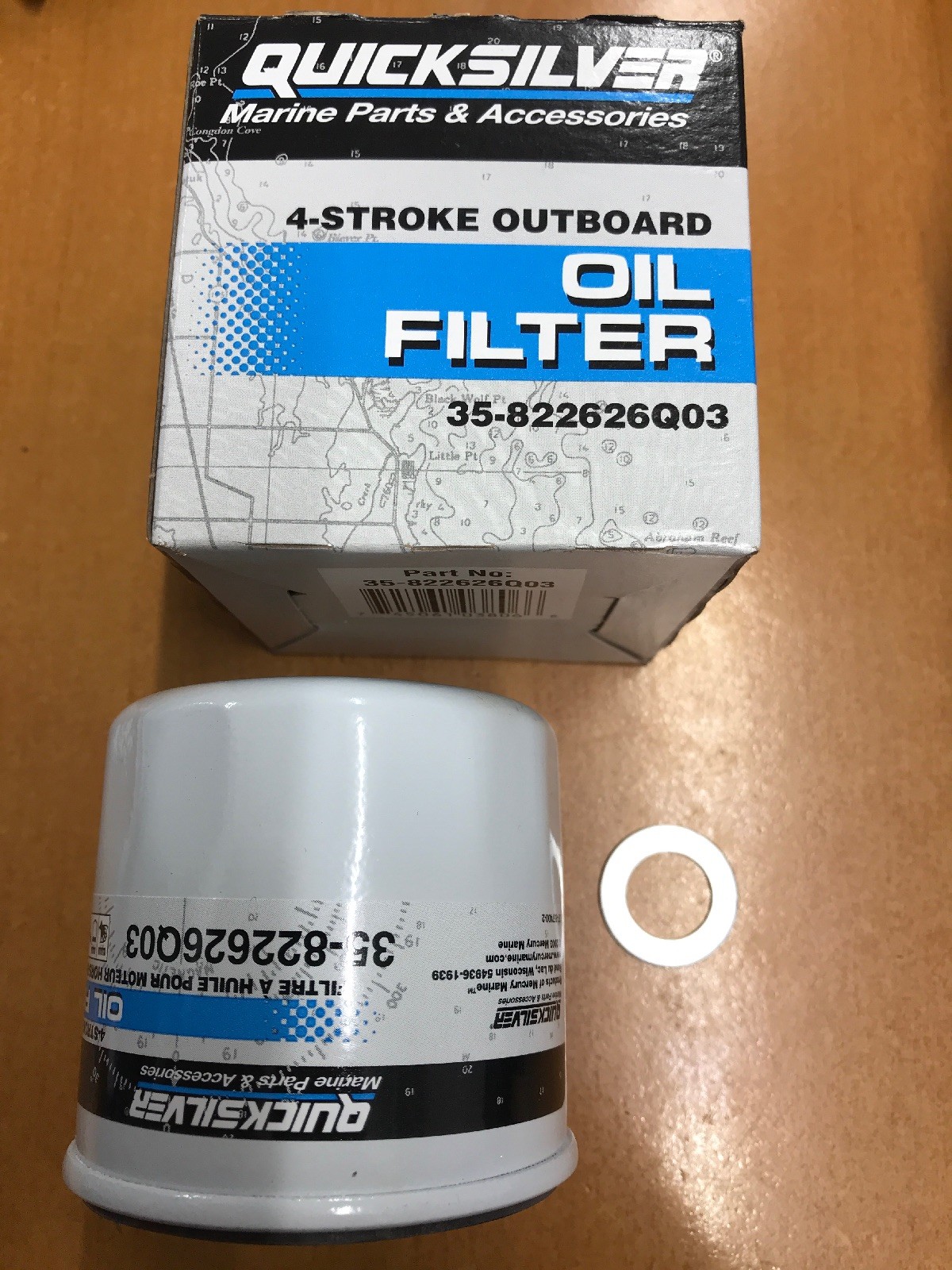 Oil Filter & Sump Bung Washer for 15HP 20HP Mercury Mariner 4-Stroke ...
