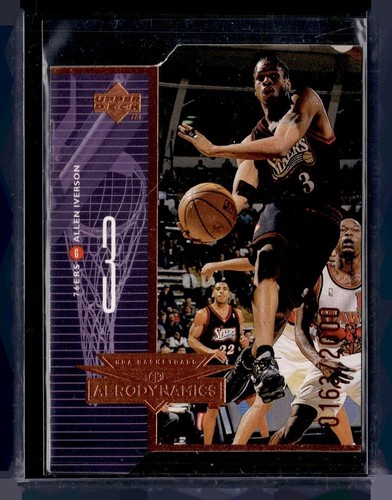 1998 UPPER DECK AERODYNAMICS /200 ALLEN IVERSON 76ERS | eBay