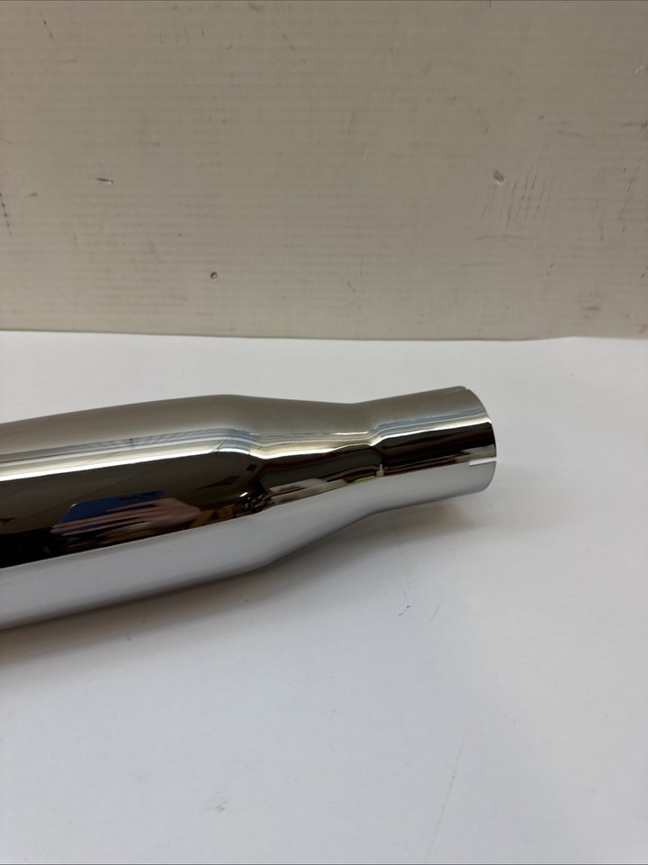 Bassani Xhaust 4" DNT Straight Can Slip-On Exhaust Muffler - Chrome Qty ...