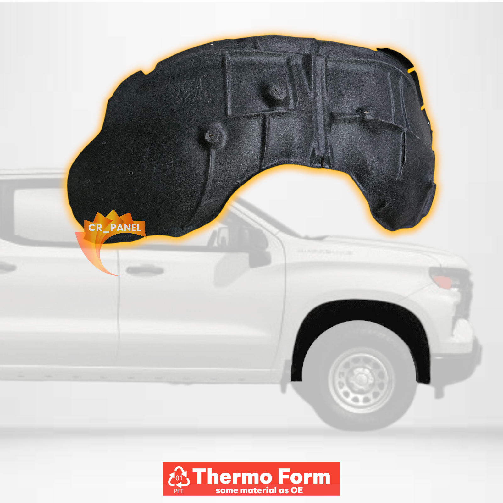 For 2022-2024 Silverado 1500 Front Passenger Side Fender Liner RH ...