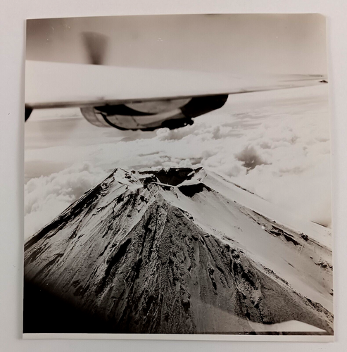 Inactive Volcano Airplane Window Wing Clouds Nature Vintage Photo | eBay