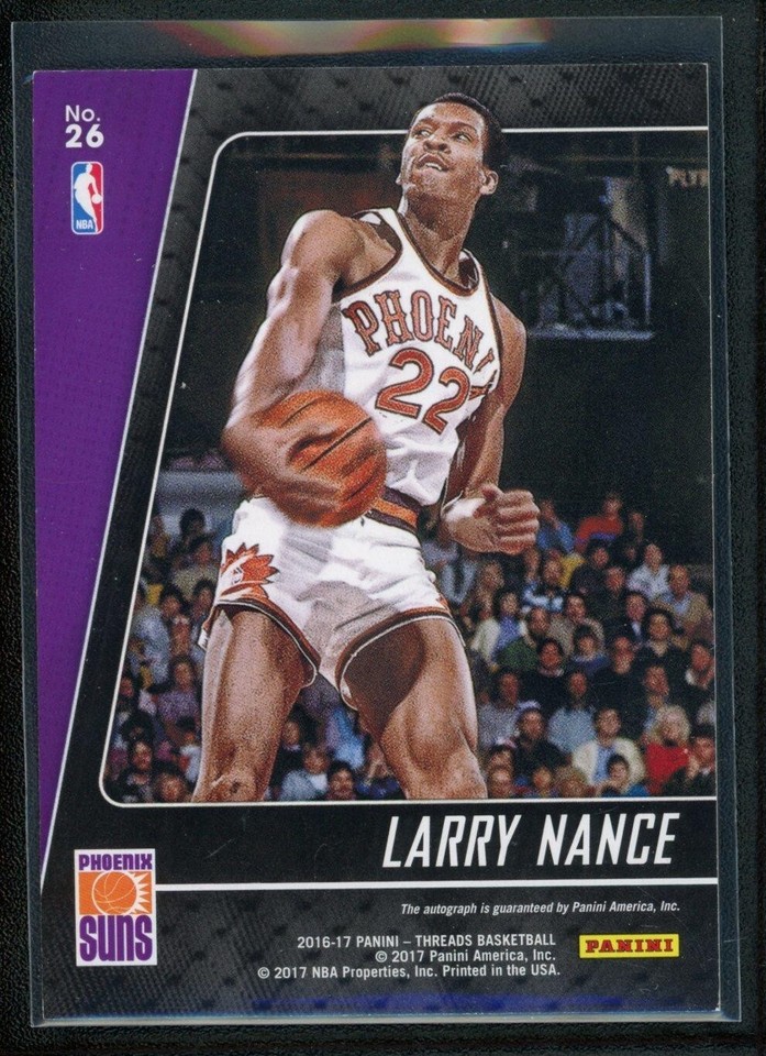 2016-17 LARRY NANCE 4/10 AUTO PANINI THREADS LEGENDS INK AUTOGRAPHS | eBay