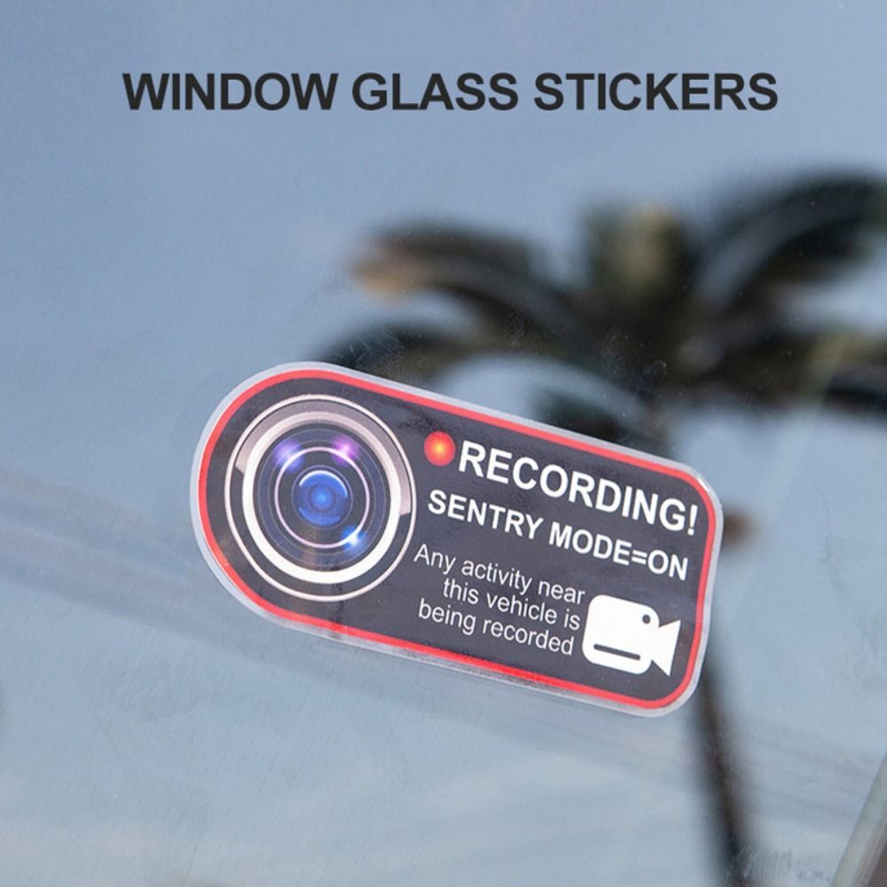 Multicolor Recording Warning Sticker 10*4.5cm Prompt Stickers Vehicle ...