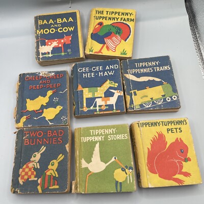 Antique 1933 Children Books Lot Tippenny Tuppenny Rare Press: London ...