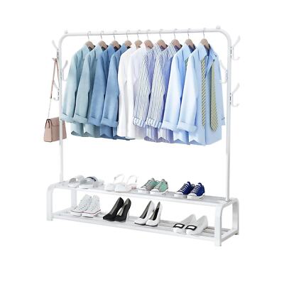 NEW UDEAR Garment Rack Free Standing Clothes Rack Top Rodlower Storage ...