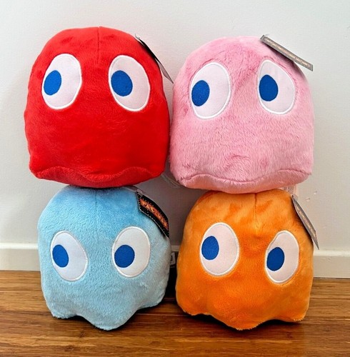 PAC-MAN Ghosts Plush Soft Toy - Inky / Blinky / Pinky / Clyde - 19cm ...