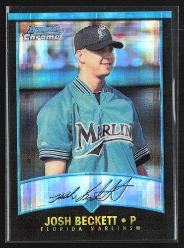 Josh Beckett 2002 Bowman Chrome X-Fractor #247 Florida Marlins | eBay