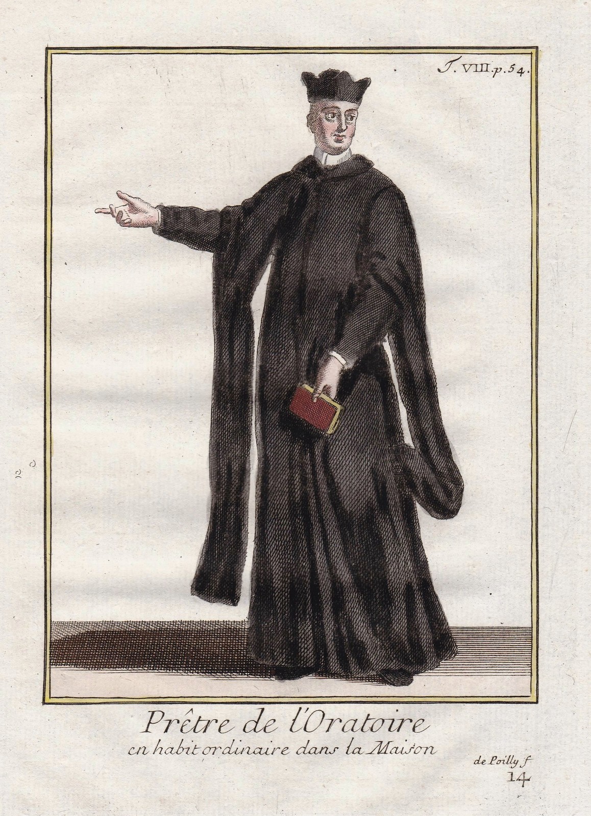 Congregazione Dell'Oratorio Prete Ordine Tracht Costume Incisione 17 ...