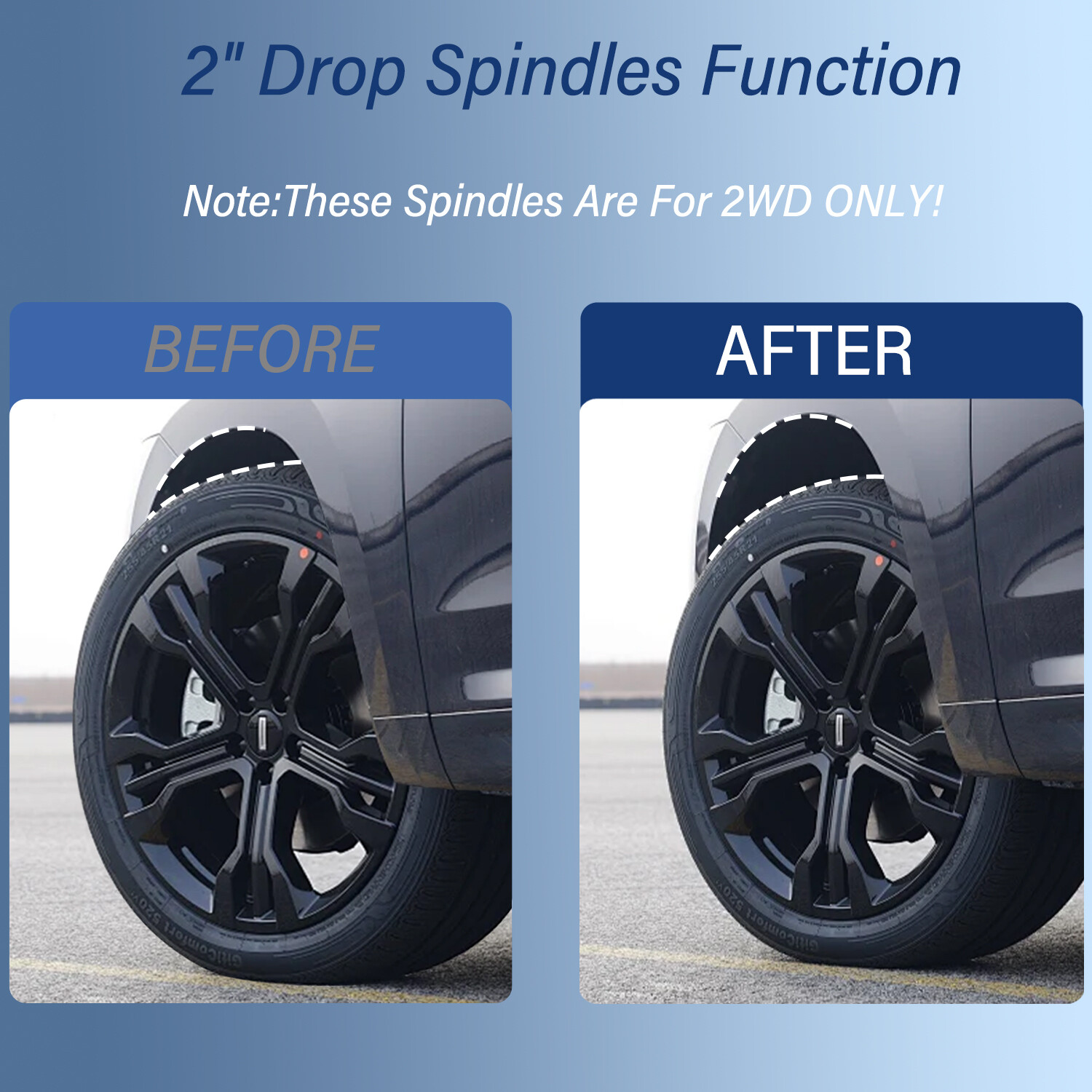 2" Inch Drop Spindle Front For 82-04 Chevy S10 / Gmc Sonoma Jimmy S15 ...