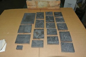 VINTAGE ELECTROTYPE PRINTER PLATE "AMERICA IS WEST" IMAGE PLATES [WHSE2 ...