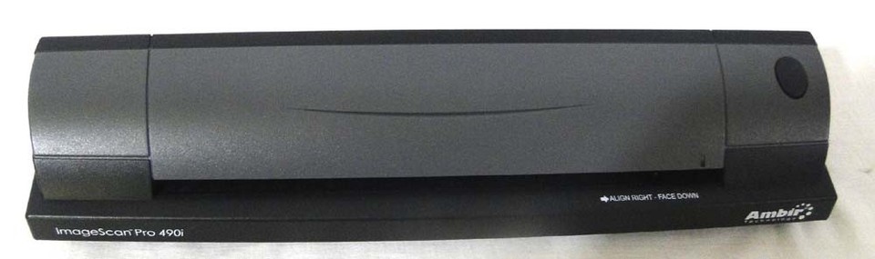 ImageScan Pro 490i Duplex ID Card and Document Scanner w/AmbirScan ...