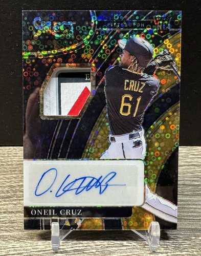 2022 Select Oneil Cruz BLACK DISCO 1/1 RPA TAG AUTO Player Worn ROOKIE ...
