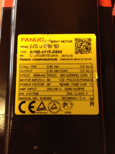 USED FANUC A06B-0034-B675 Servo Motor A06B0034B675 180 days Warranty ...