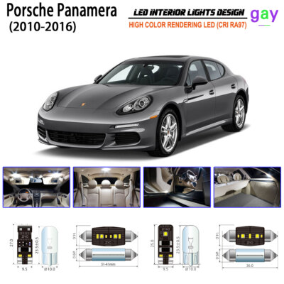Lamps LED Interior Light White Kit For Porsche Panamera 970 2010-2016 ...