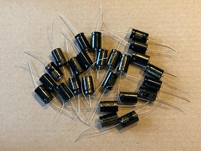 25pc Electrolytic Capacitor Axial 2000hr +105℃ RoHS 40uF 160V φ13x21mm ...