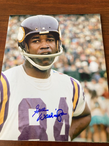 Minnesota Vikings Gene Washington signed 8x10 WCOA | eBay