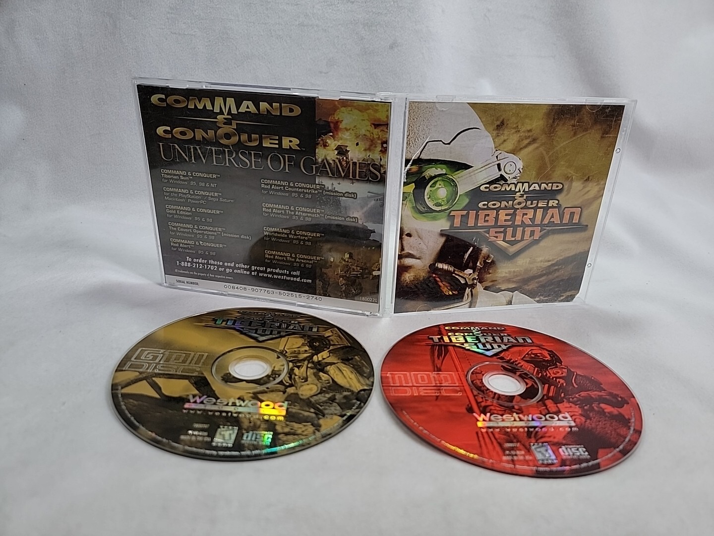 Command & Conquer: Tiberian Sun (PC, 1999) 2 Cd 💿 Disc Set 14633180022 ...