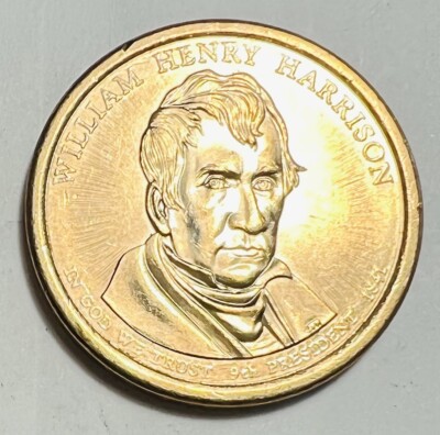 2009 - William Henry Harrison - $1 One Dollar Presidential Coin - 9th ...