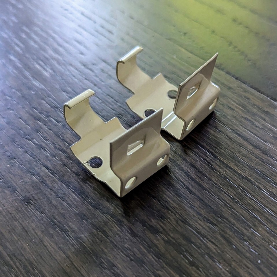 Levolor Mini Blinds Brackets, White, 1 Pair | eBay