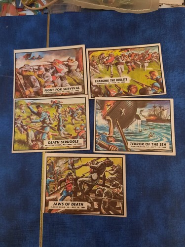 1962 Civil War News Cards Topps A&B #33-30-32-31-64 | eBay