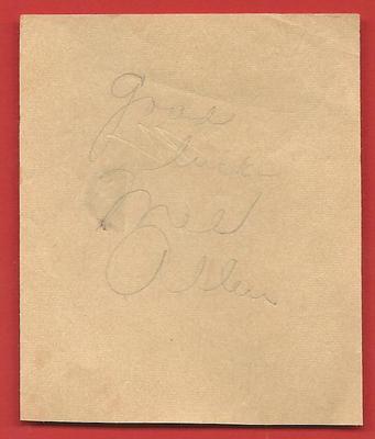 MEL ALLEN AUTOGRAPHED CUT " 3.5 X "3 !! | eBay