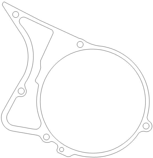 Honda 11395-360-000 L. Crankcase Cover Gasket | eBay