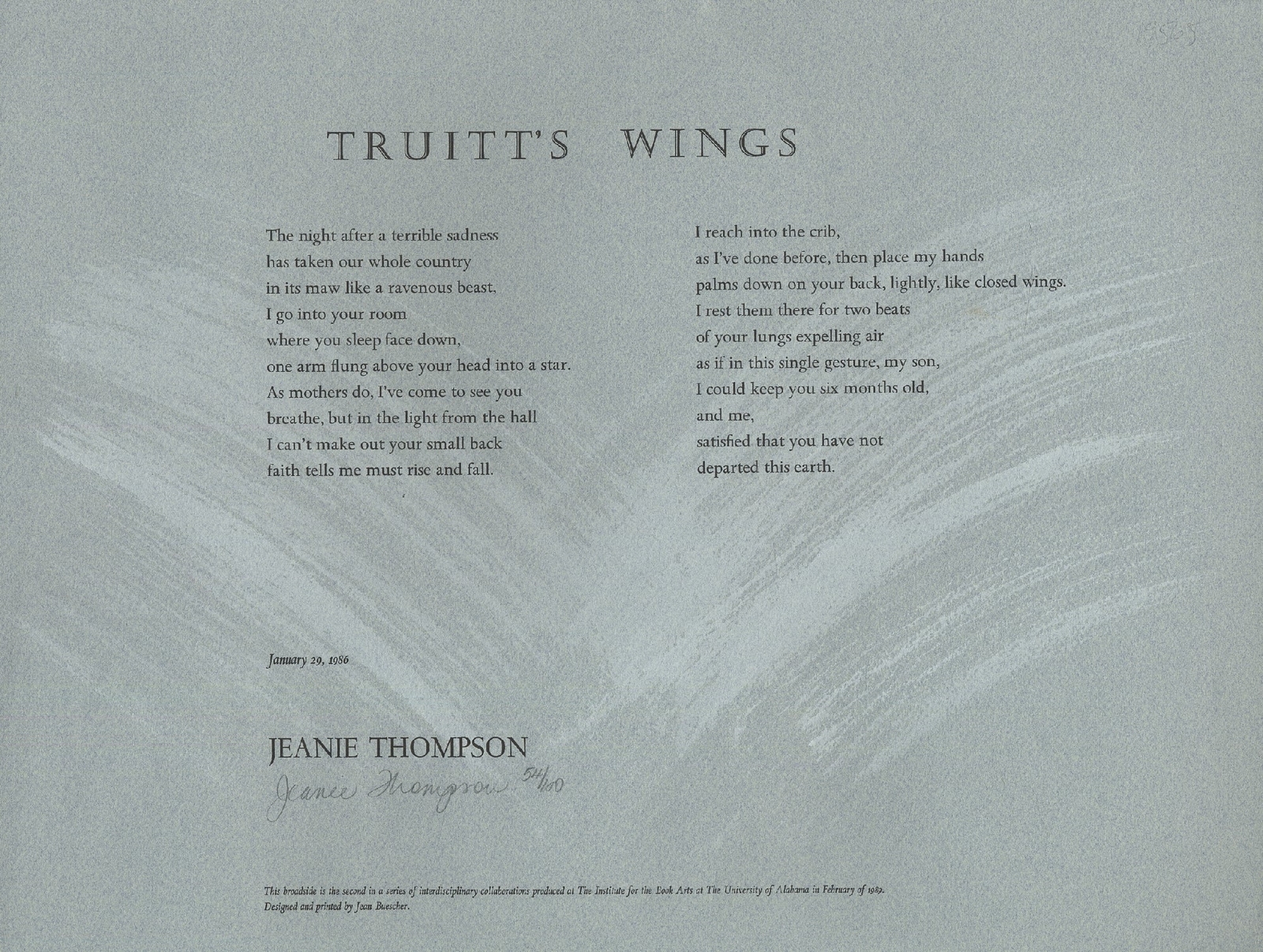 Jeanie THOMPSON / Truitt's Wings 1st Edition 1989 | eBay