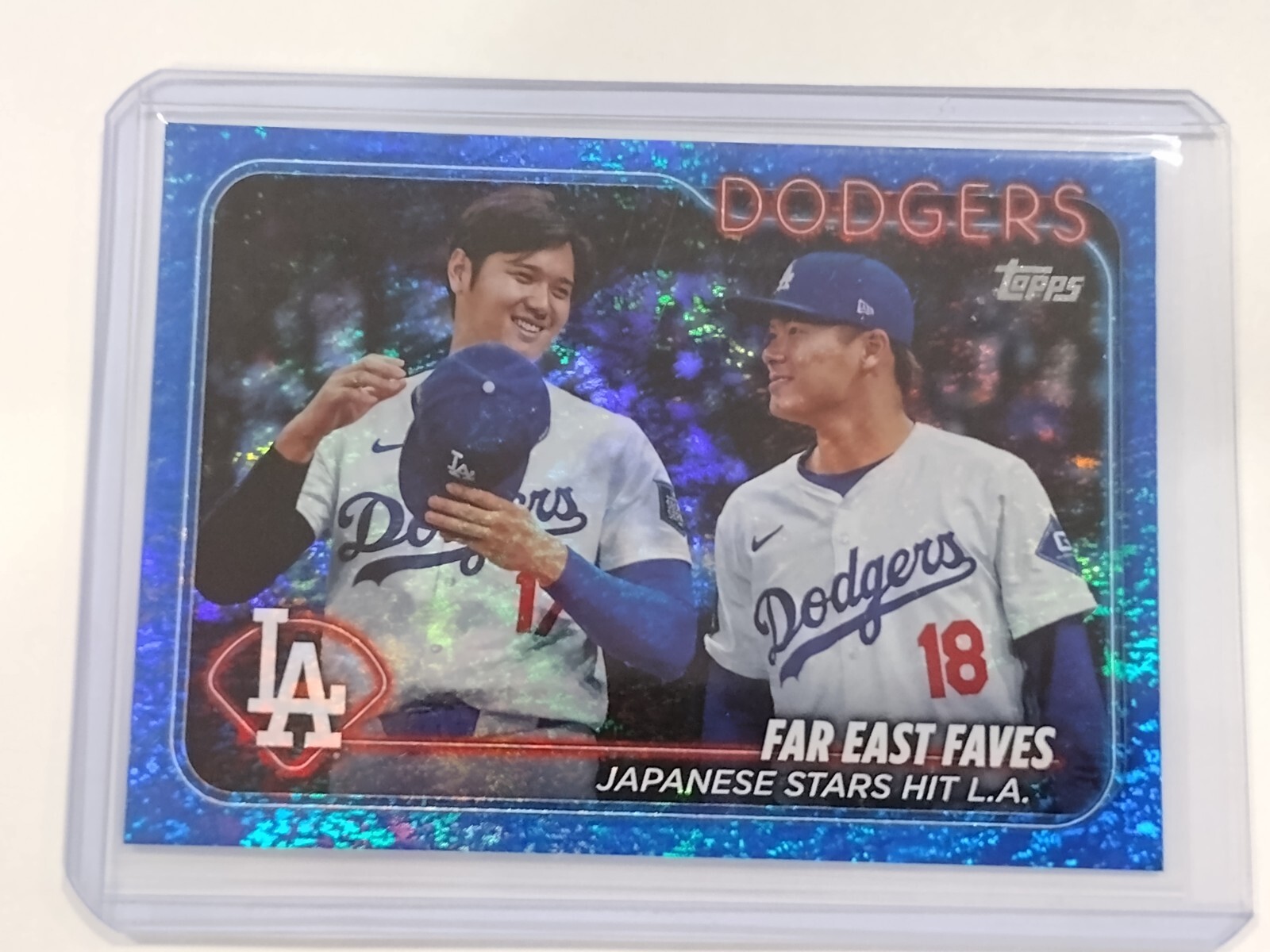 2024 Topps Update Ohtani - Yamamoto Rookie Blue Holo Foil Board /999 ...