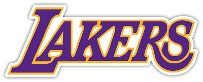 LA Los Angeles Lakers Basketball NBA Fan Vinyl Sticker Decal Car Bumper ...