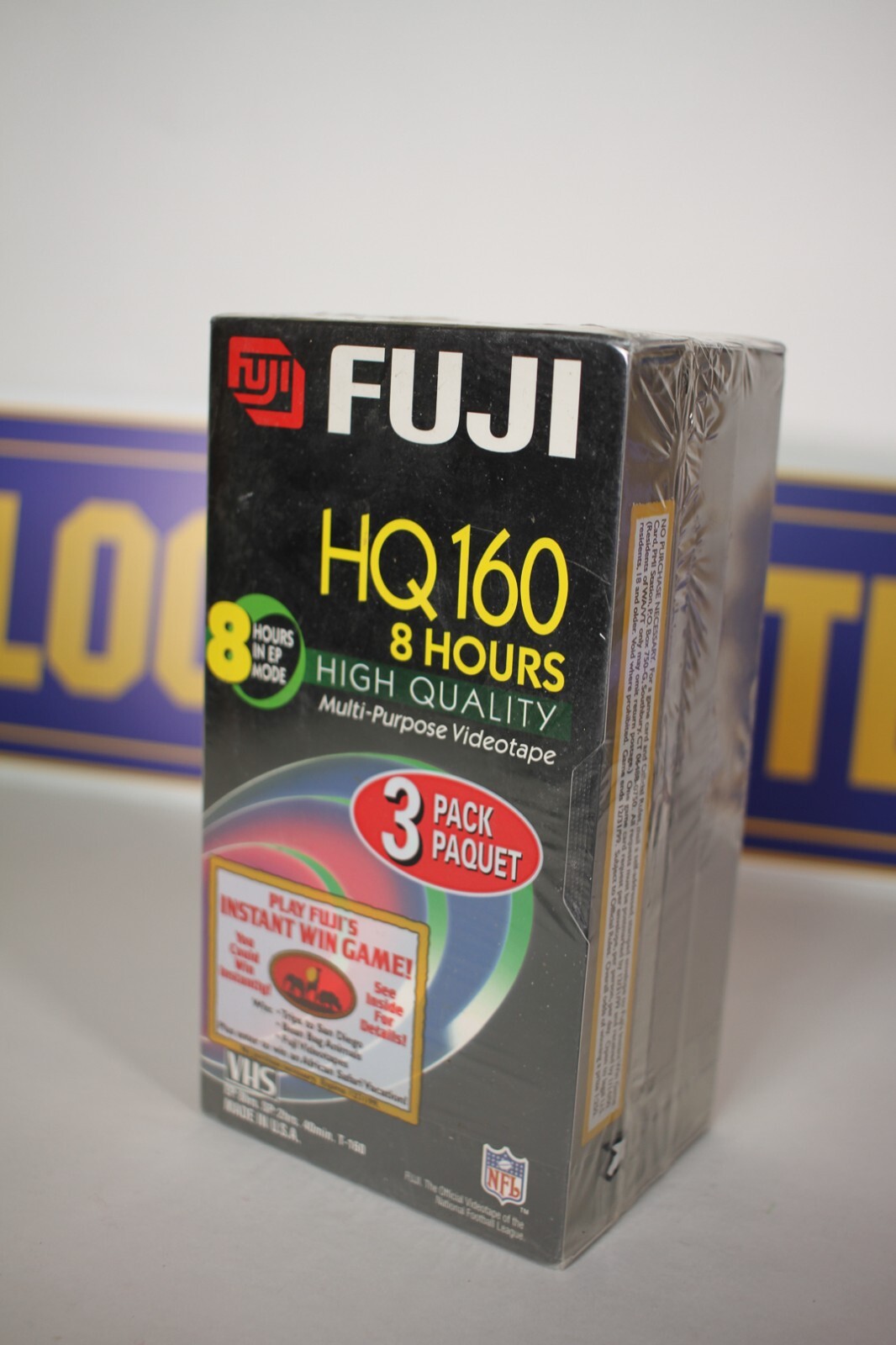 Fuji VHS High Quality HQ 160 8 Hours Blank Video Cassette Tapes 3 PACK ...