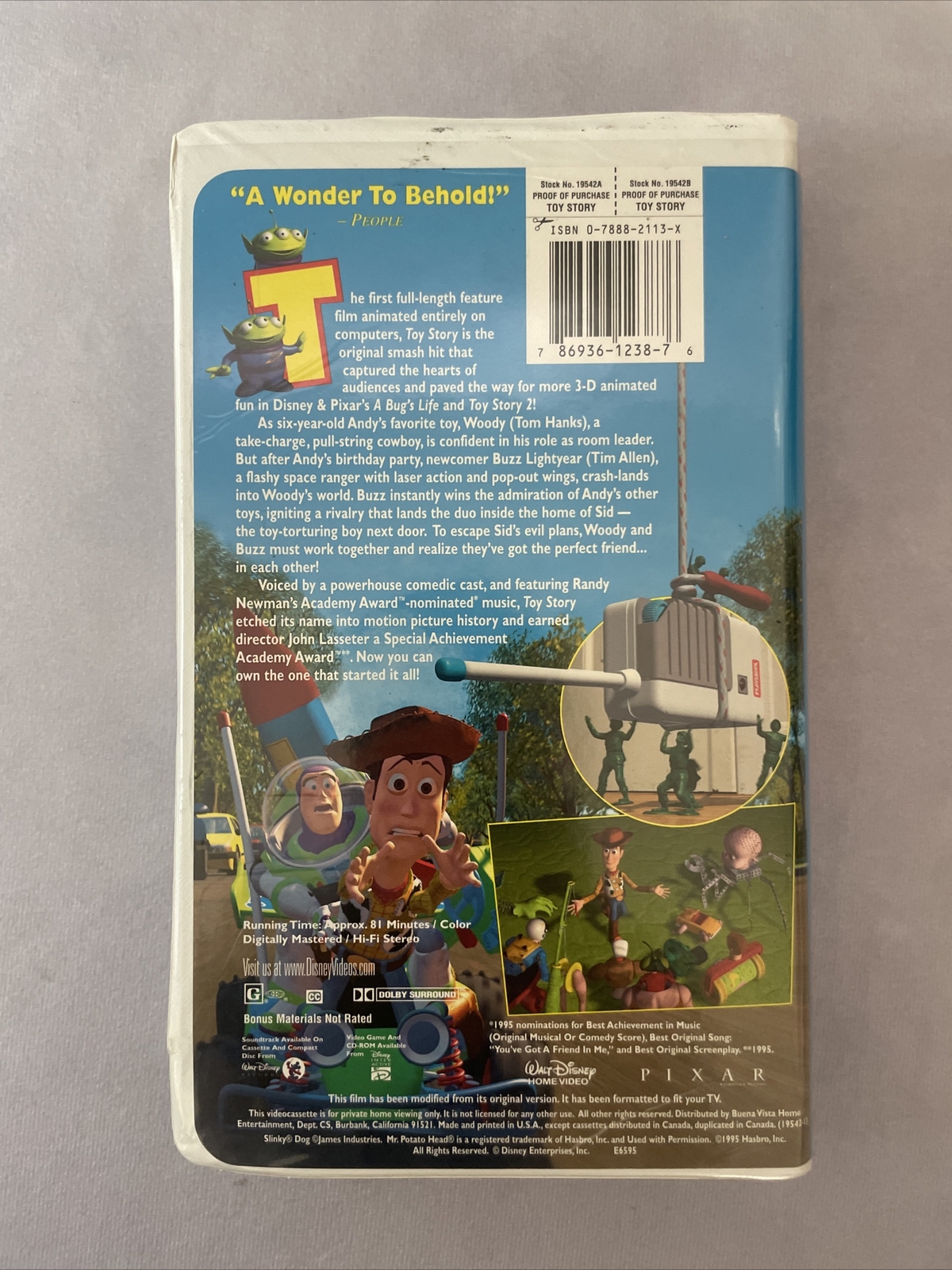 Toy Story (VHS, 2000, Special Edition Clam Shell Gold Collection ...
