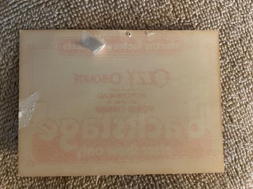 RARE Vintage OZZY OSBOURNE with Motorhead Backstage Pass | eBay