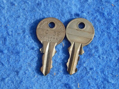 Wurlitzer Key WC 039 - Chicago Lock - wall box or cash box key ...
