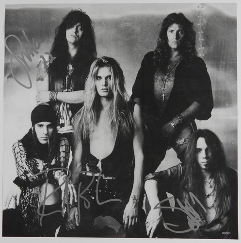 Skid Row JSA Signed Autograph Album Sleeve Only | eBay