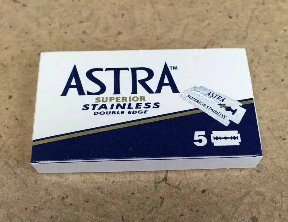 100 Astra Double Edge Razor Blades - Superior Stainless - FAST Shipping ...