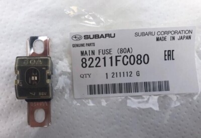 SUBARU 80A Main Fuse 82211FC080 Genuine SUBARU | eBay