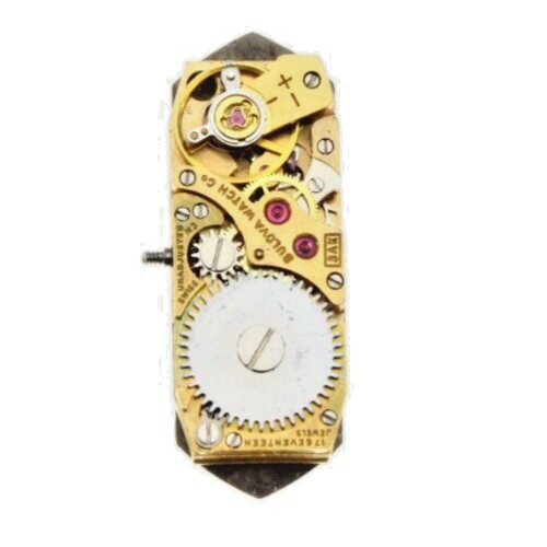 Bulova Model 3AK Used 17 J Watch Movement Size 3.75 x 9.25''' = 9 x 21 ...