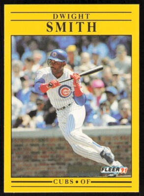 1991 Fleer #432 Dwight Smith Chicago Cubs | eBay