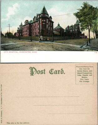 CITY HOSPITAL WORCESTER MA ANTIQUE POSTCARD | eBay