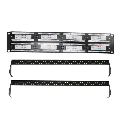 48 Ports Network Patch Panel UL Listed High Speed 10G CAT6 RJ45 Network ...