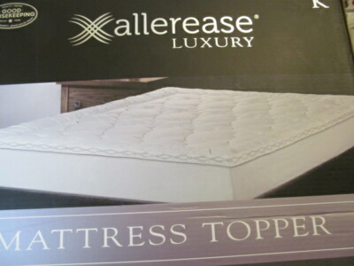 Allerease Luxury Mattress Topper 100% Cotton Quilted Down Alt, Queen or King | eBay