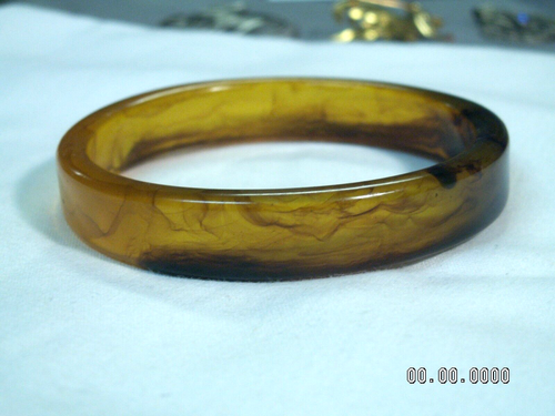 Vintage Mixed Brown & Amber Lucite Bangle Bracelet | eBay Australia