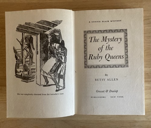 CONNIE BLAIR #12, THE MYSTERY OF THE RUBY QUEENS by Betsy Allen, LAST TITLE! | eBay